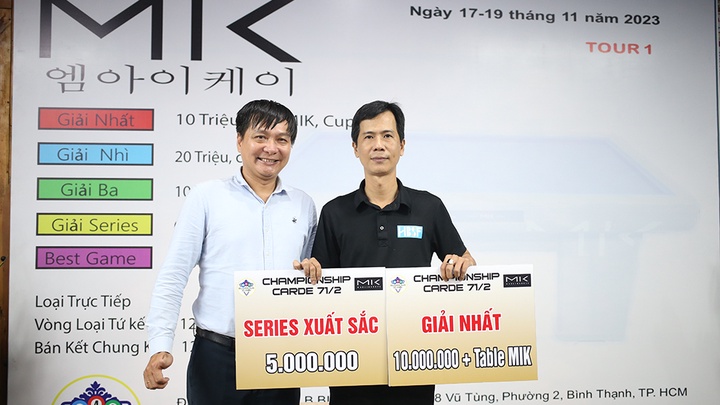 Giải billiards MIK Championship Cadre 71/2: Minh Quân lập cú đúp danh hiệu với 1 lượt cơ ghi 150 ...